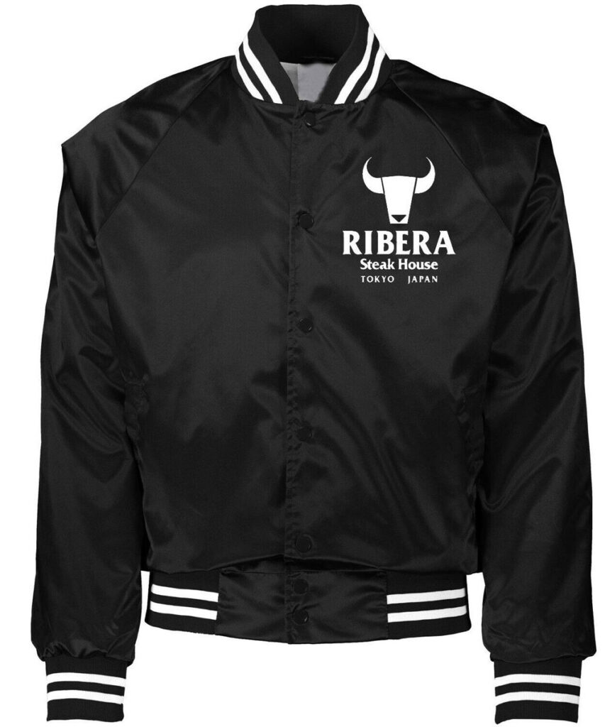 Ribera Steakhouse Tokyo Japan Bomber Black Jacket - where style meets ...